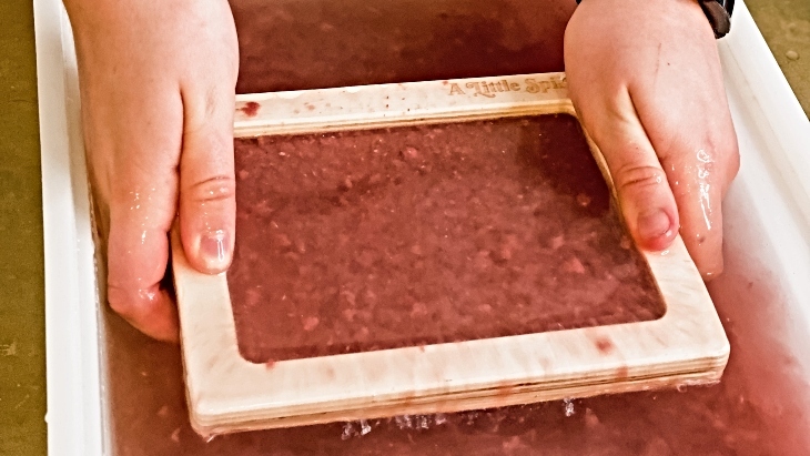 Craft for Kids: How to Make Handmade Paper | ellaslist