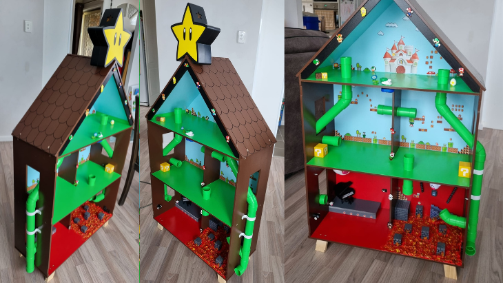 DIY Mario Toys: How One Mum Created a Mario-Themed House for | ellaslist