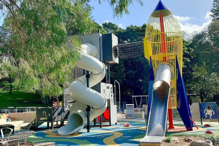 It's All Systems Go for Launch at Waverley Park Playground | ellaslist