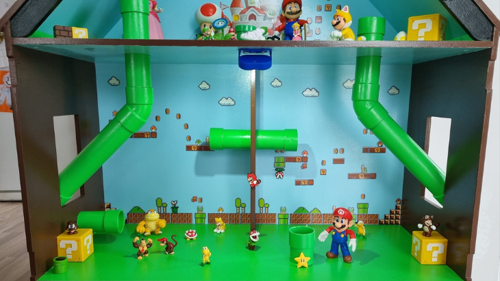 DIY Mario Toys: How One Mum Created a Mario-Themed House for | ellaslist